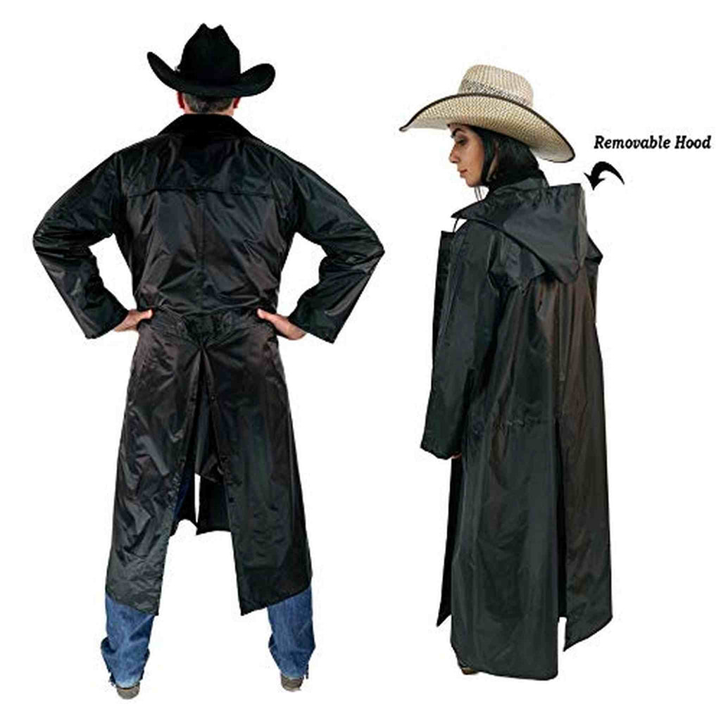 Western Saddle Slicker Rain Coat | 100% Waterproof Duster ...
